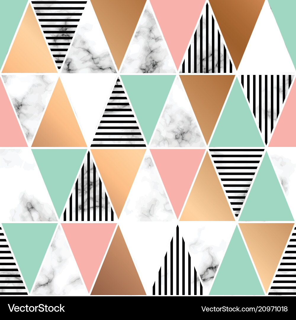 Marble texture design with geometric shapes Vector Image