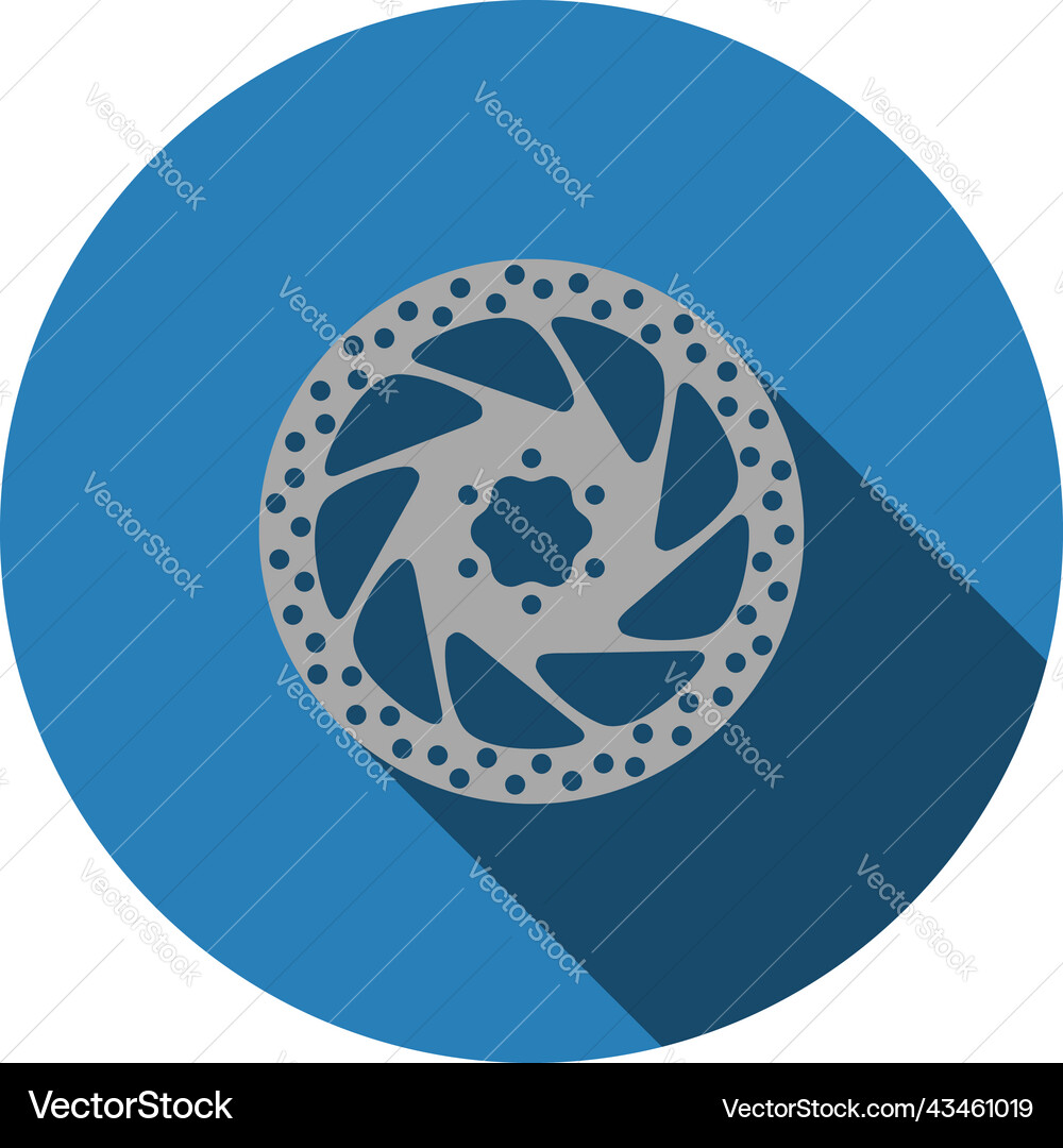 Bike brake disc icon Royalty Free Vector Image