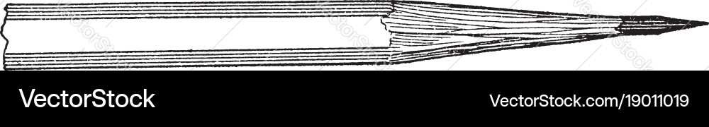 Konischer Punkt der Bleistiftbreite Lizenzfreier Vektor