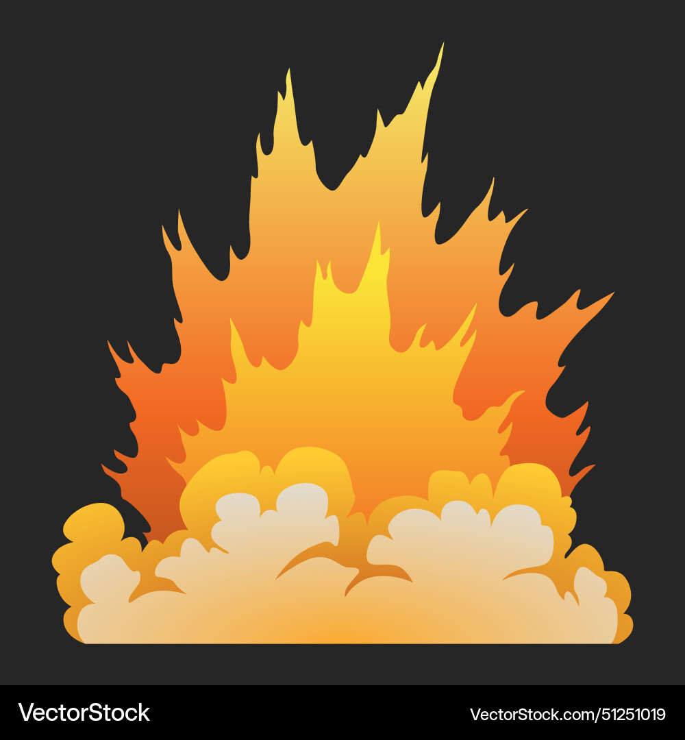 Explosion animation effect for game burst Vector Image