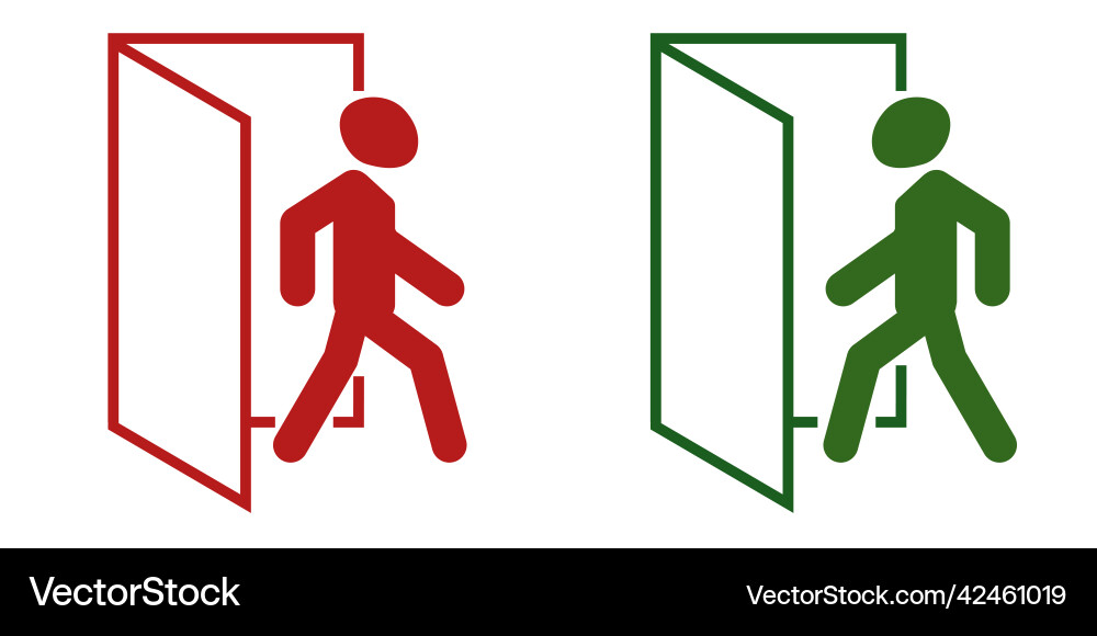 Login and logout icons Royalty Free Vector Image