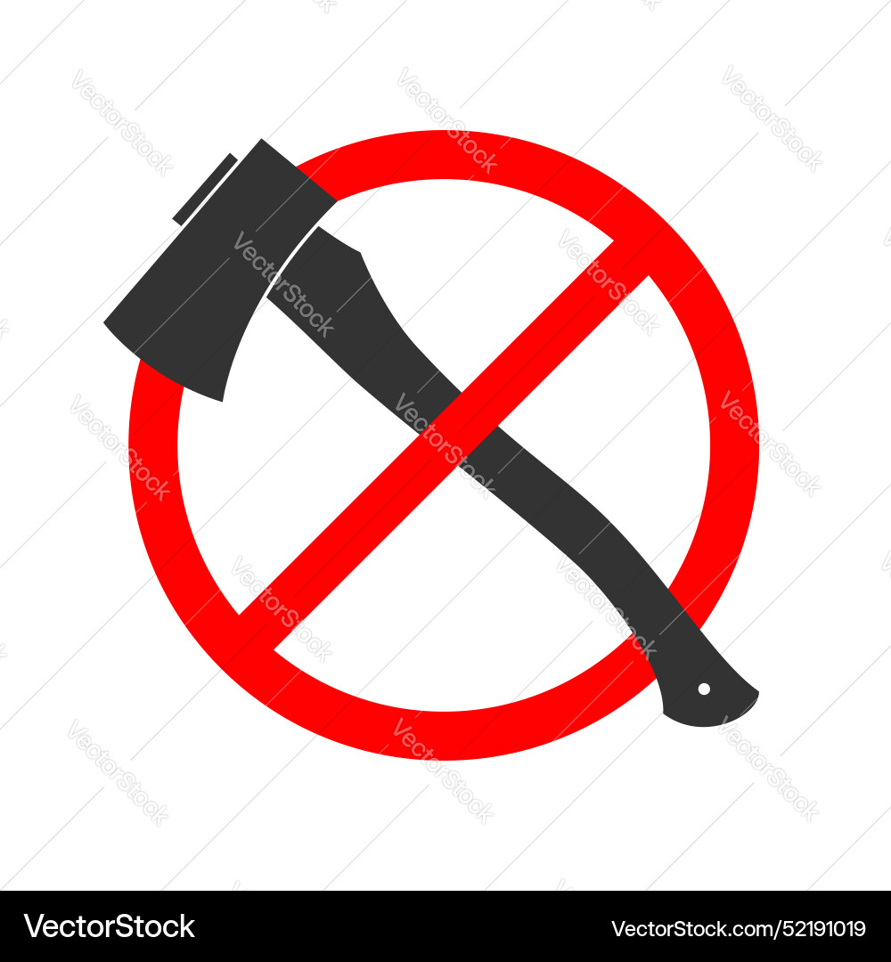 No deforestation Royalty Free Vector Image - VectorStock