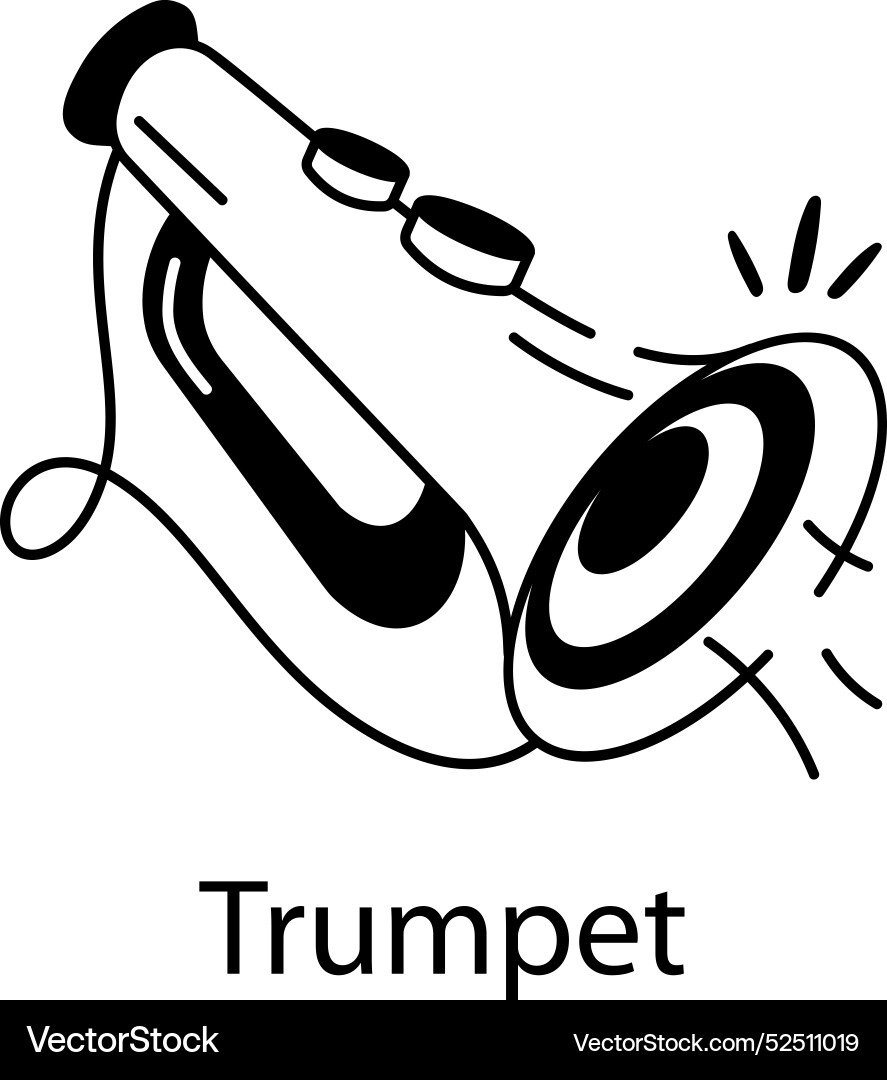 Trumpet Royalty Free Vector Image - VectorStock