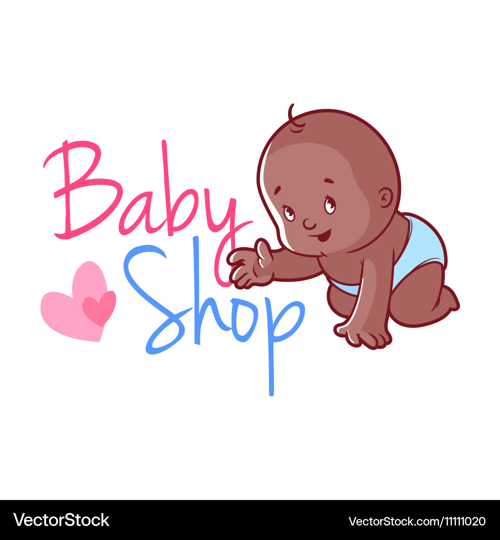 Baby shop logo Royalty Free Vector Image - VectorStock