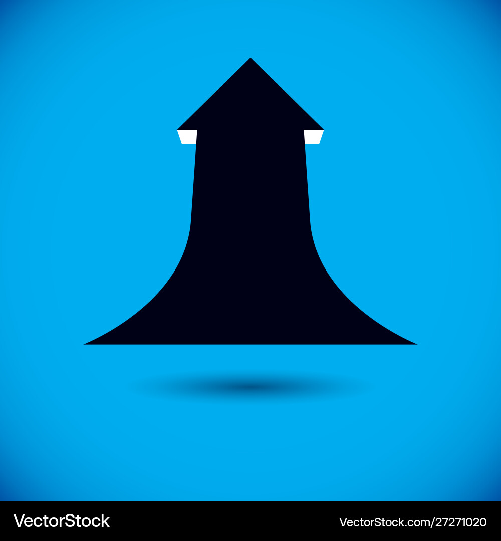 Rising arrow corporate development logo company Vector Image