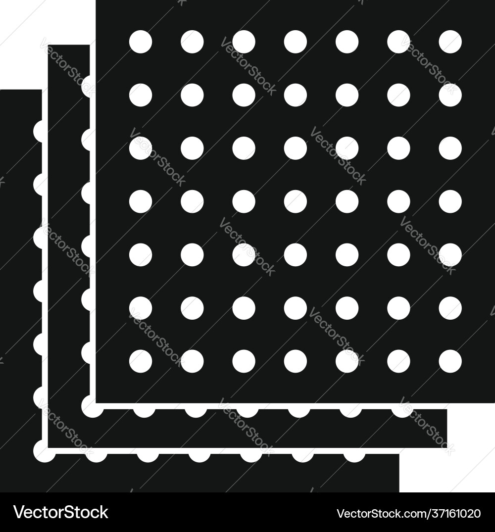 Soundproof panel icon simple style Royalty Free Vector Image