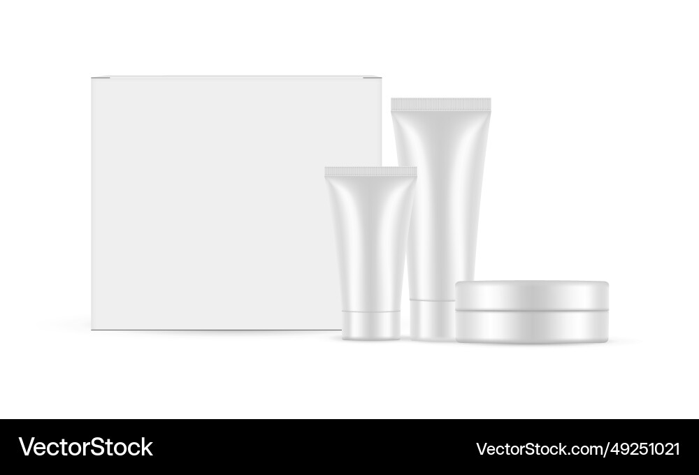 Kosmetik-Creme-Set Verpackungskasten Röhren und Glas