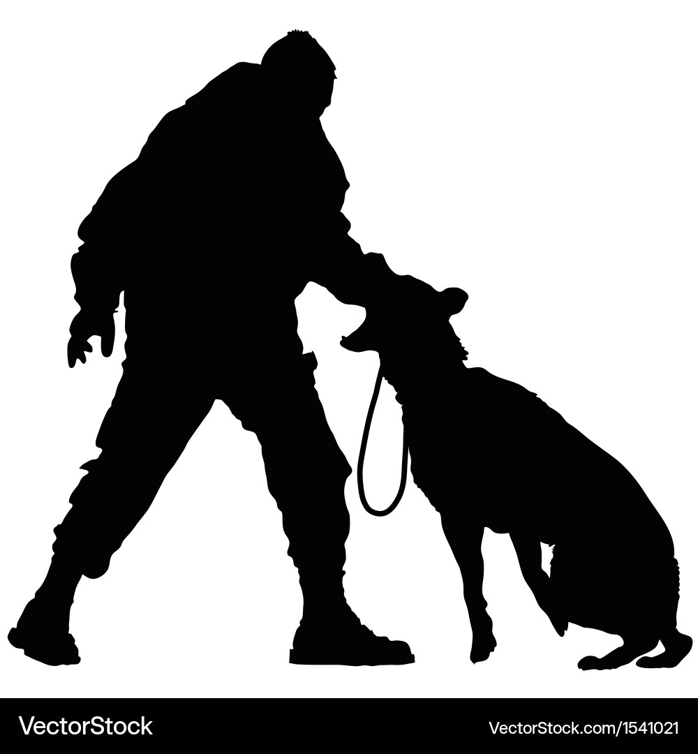 Police dog Royalty Free Vector Image - VectorStock