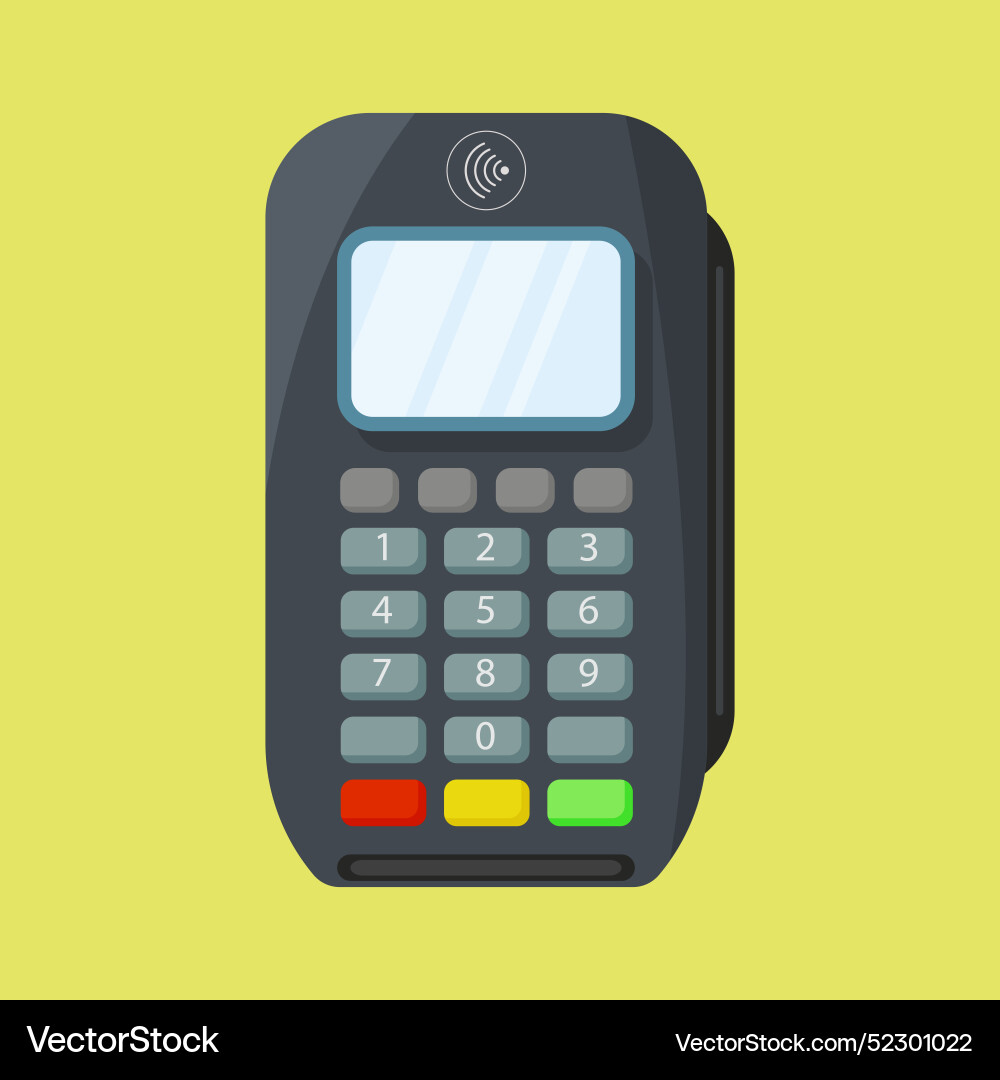 A payment terminal for use Royalty Free Vector Image