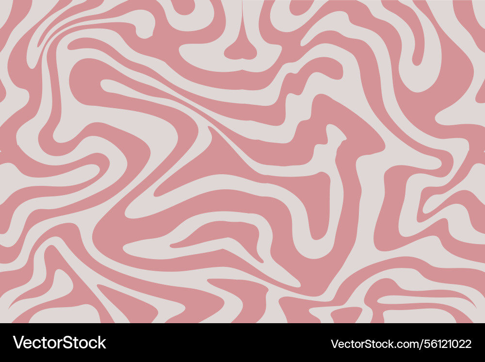 Abstract background with groovy pink waves Vector Image