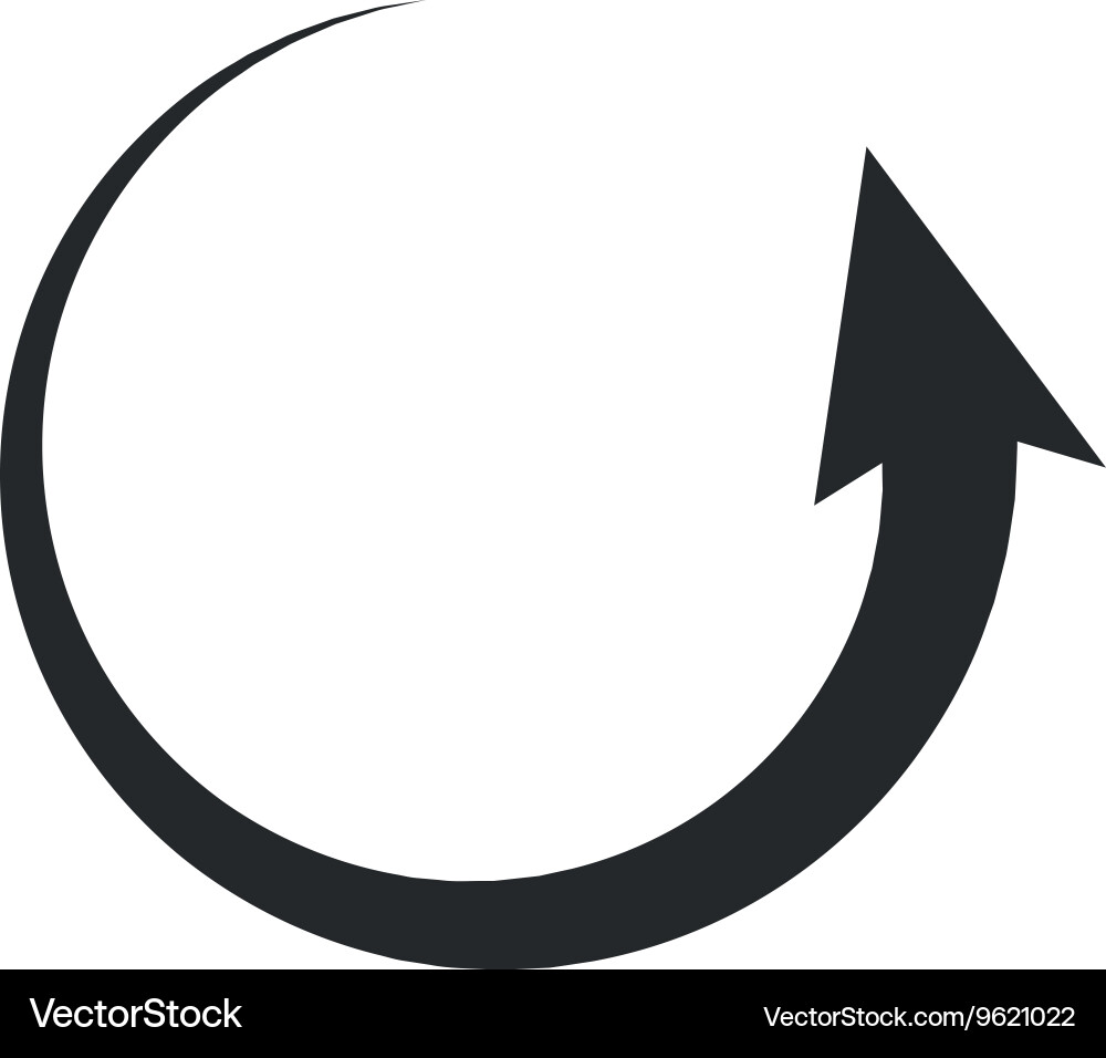 Circular arrow icon Royalty Free Vector Image - VectorStock