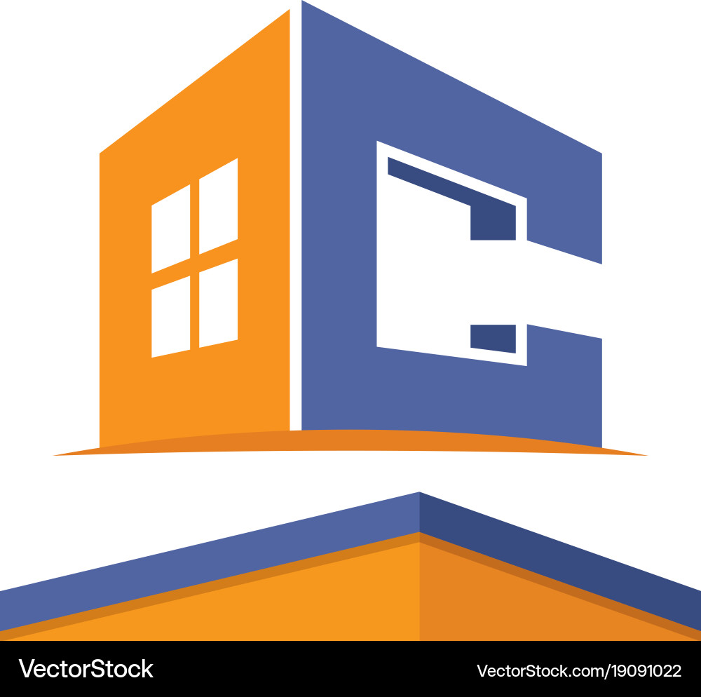 Firmenlogo mit den Initialen Lizenzfreies Vektorbild