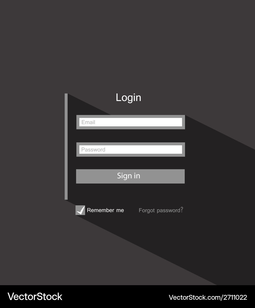 Login Royalty Free Vector Image - VectorStock