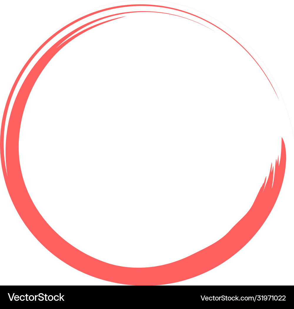 Red enso Royalty Free Vector Image - VectorStock