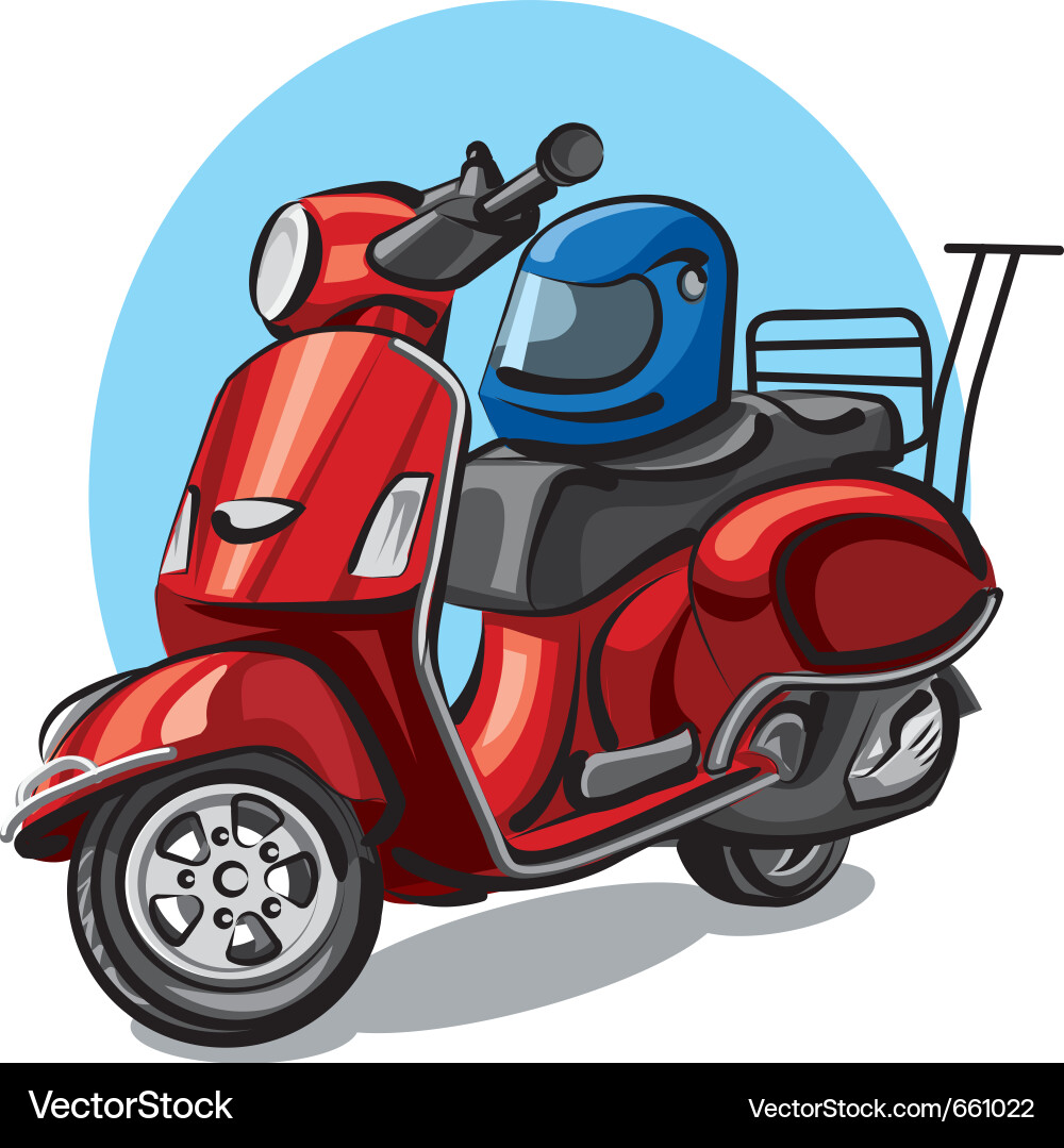 Scooter Royalty Free Vector Image - VectorStock