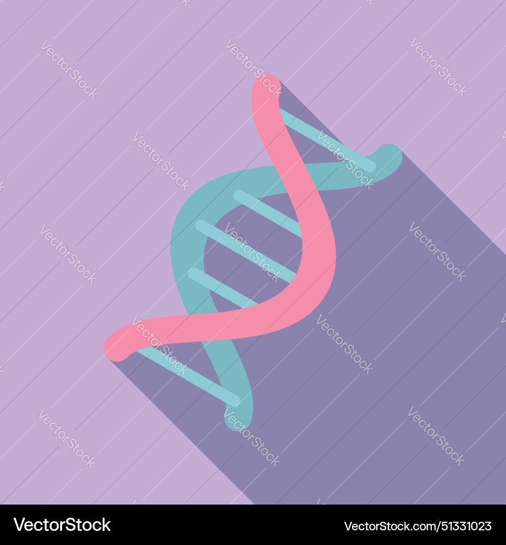 Abstract dna helix on purple Royalty Free Vector Image
