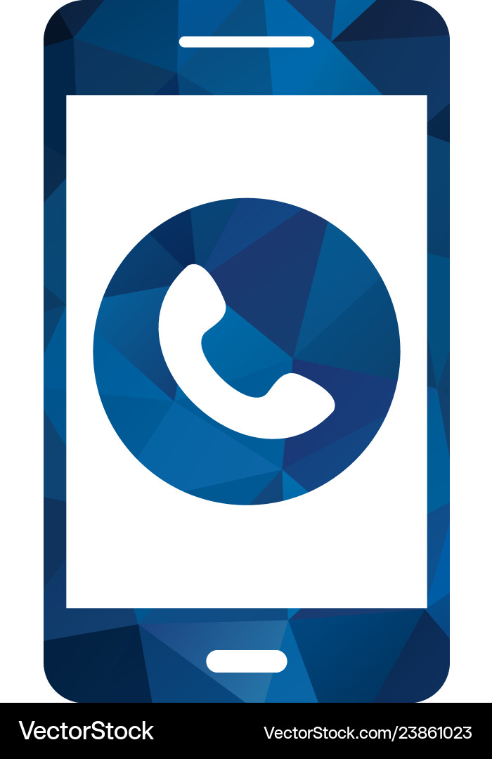 Call mobile application icon Royalty Free Vector Image