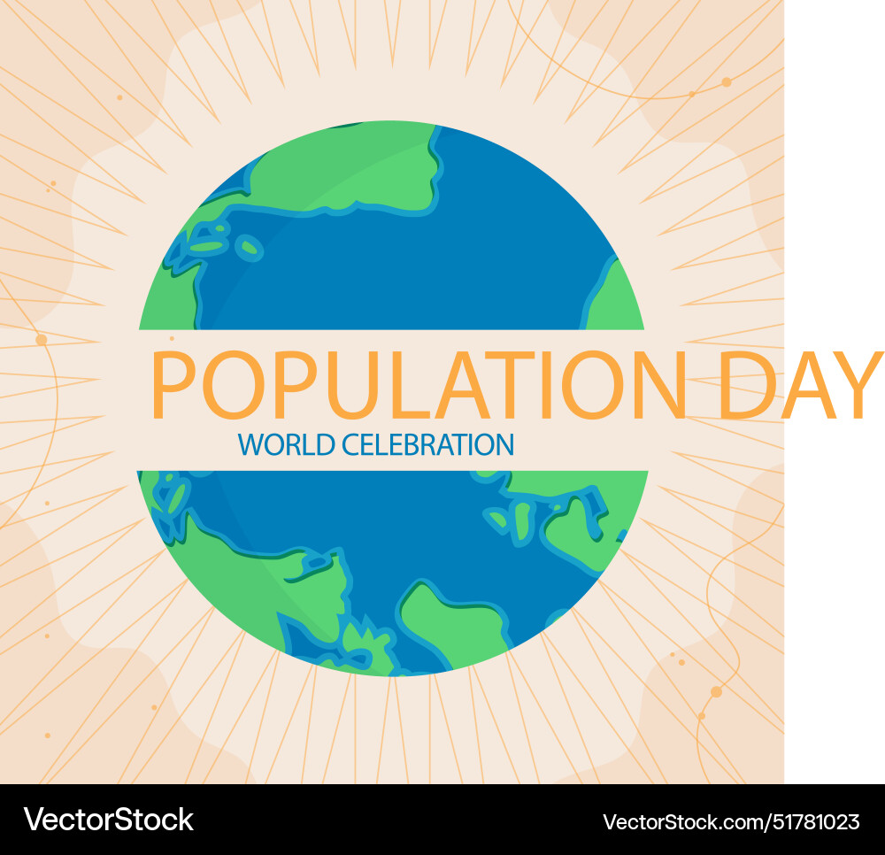 Create a poster for population day featuring an Vector Image