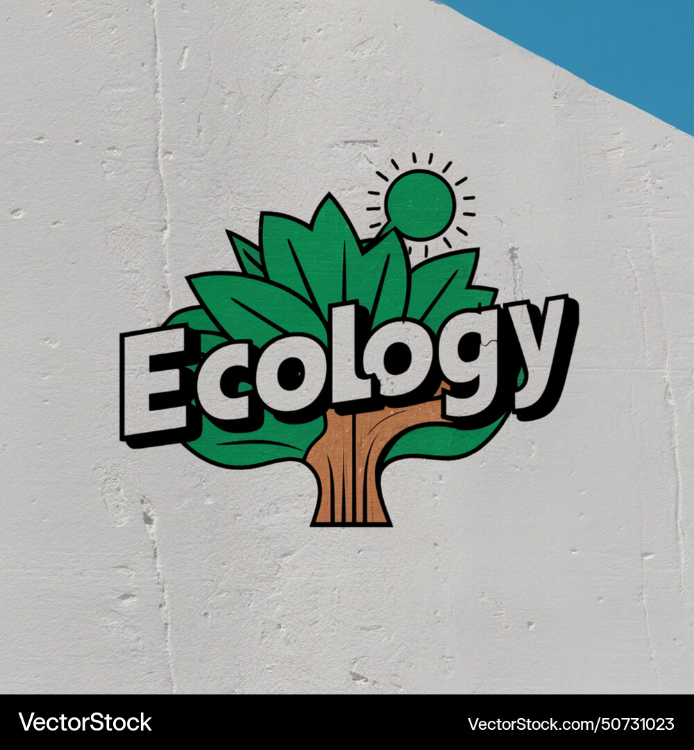 Ecology logo design Royalty Free Vector Image - VectorStock
