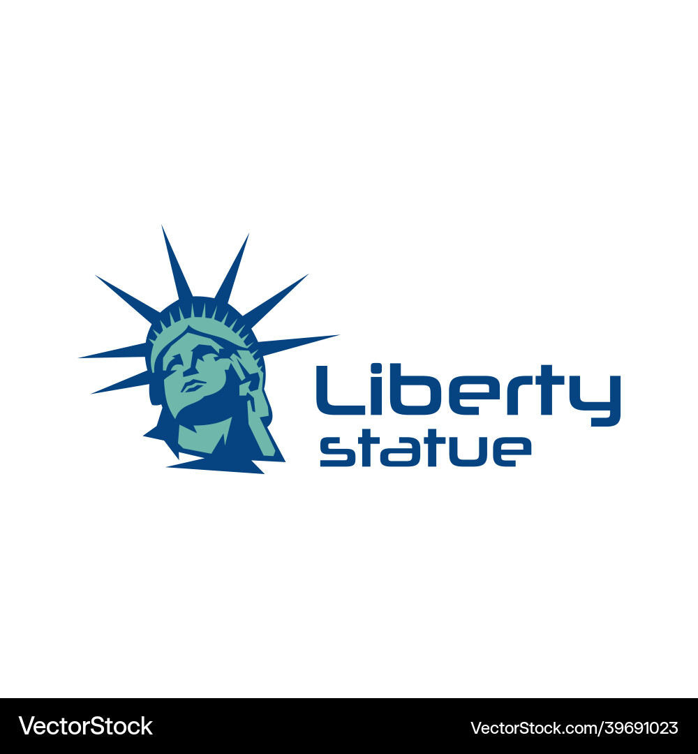 Statue of Liberty Logo Royalty Free Vector Image