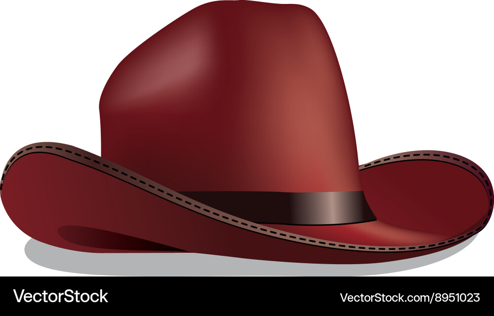 Traditional cowboy hat Royalty Free Vector Image