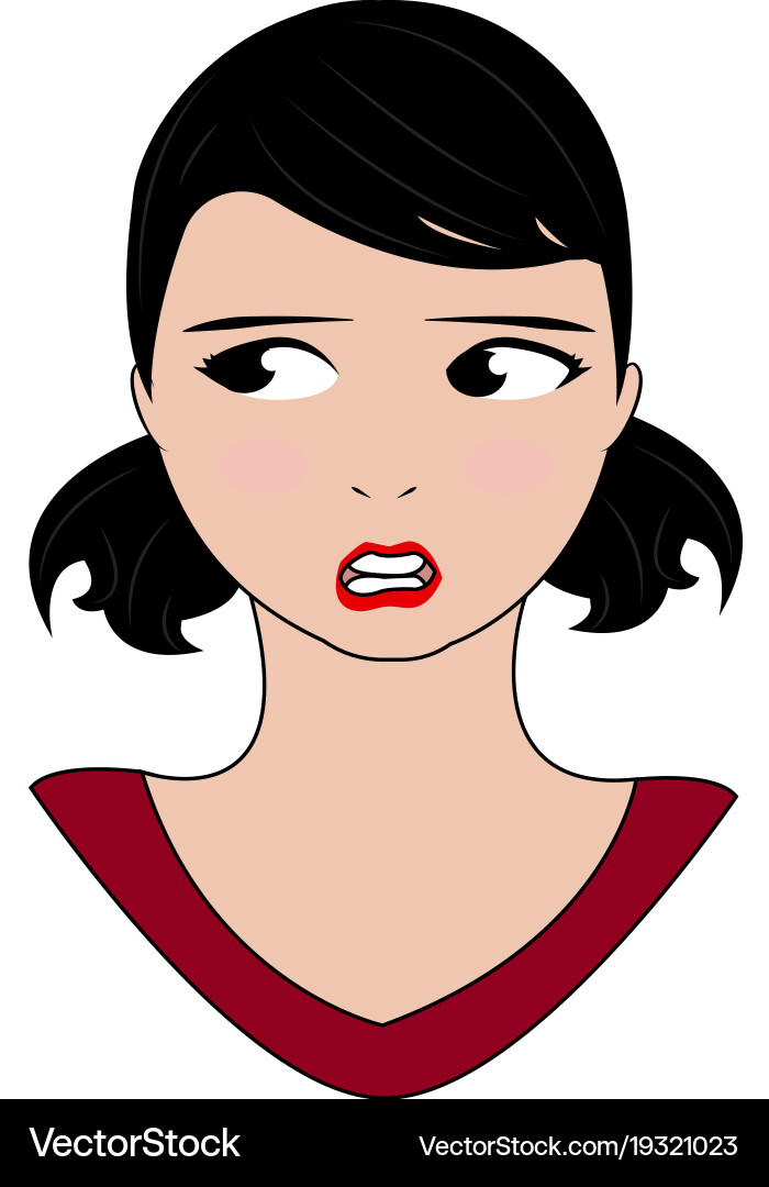 Women expression faces Royalty Free Vector Image