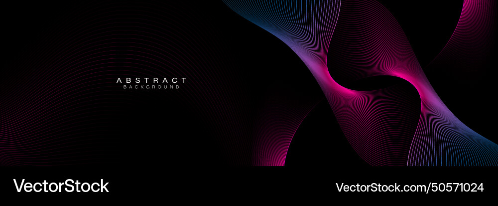 Abstract futuristic background with glowing neon Vector Image