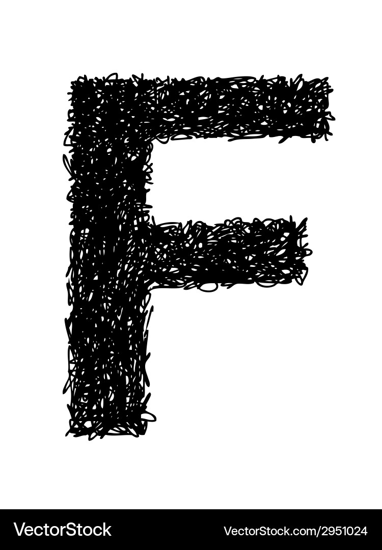 Alphabet f Royalty Free Vector Image - VectorStock