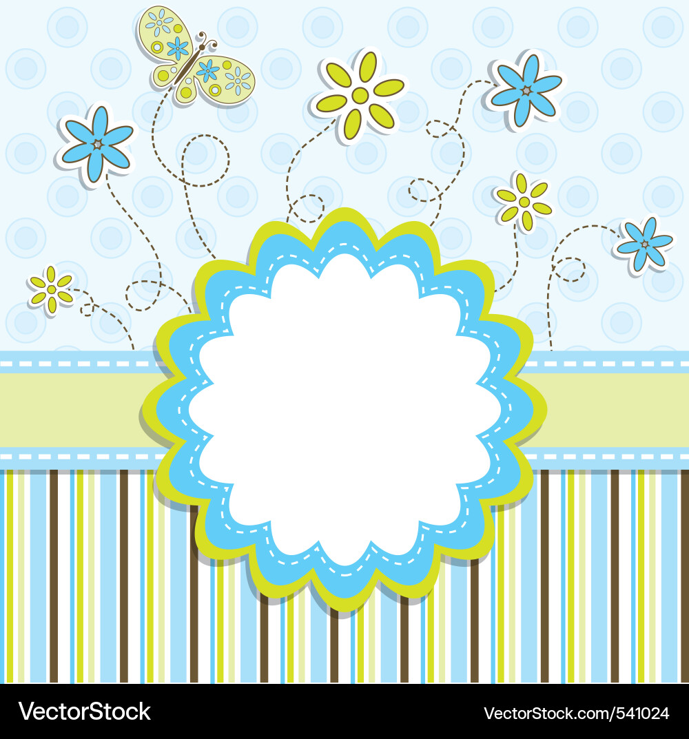 Greeting card design Royalty Free Vector Image