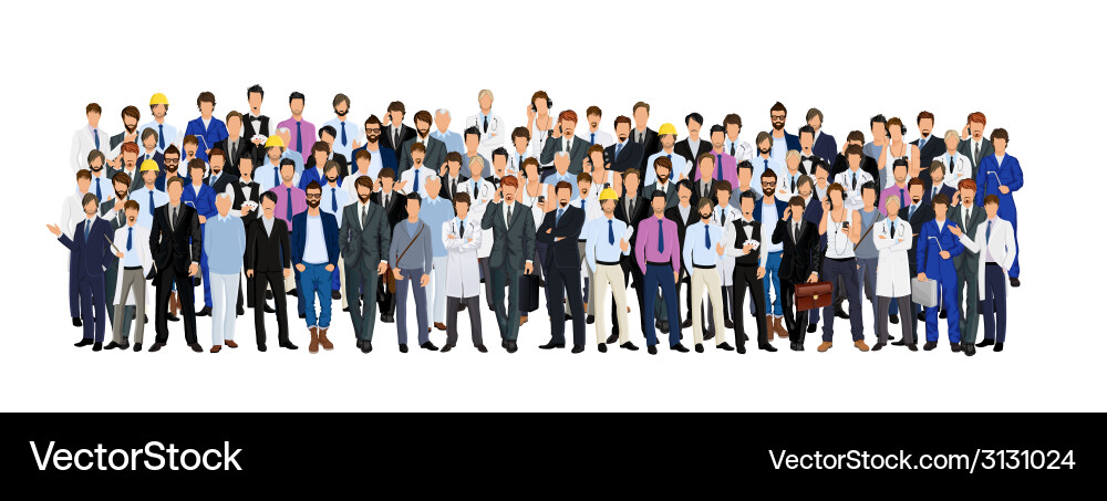 Group of man Royalty Free Vector Image - VectorStock