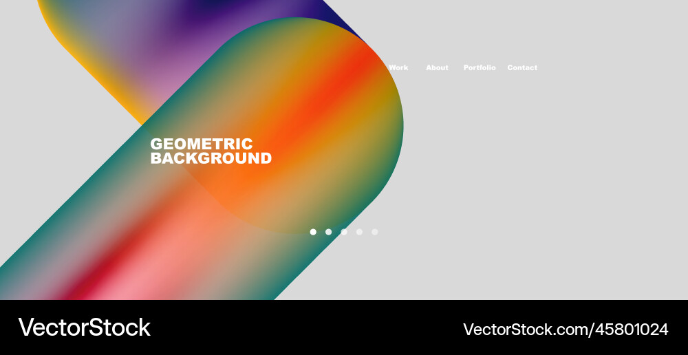 Round shapes and circles with liquid gradients Vector Image