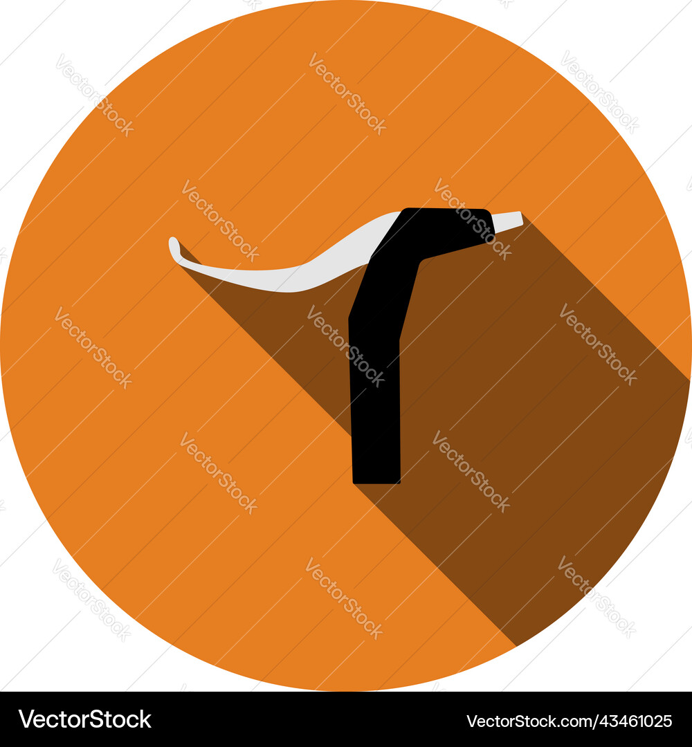 Bike handlebar brake icon Royalty Free Vector Image