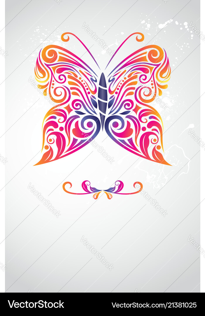 Butterfly abstract Royalty Free Vector Image - VectorStock