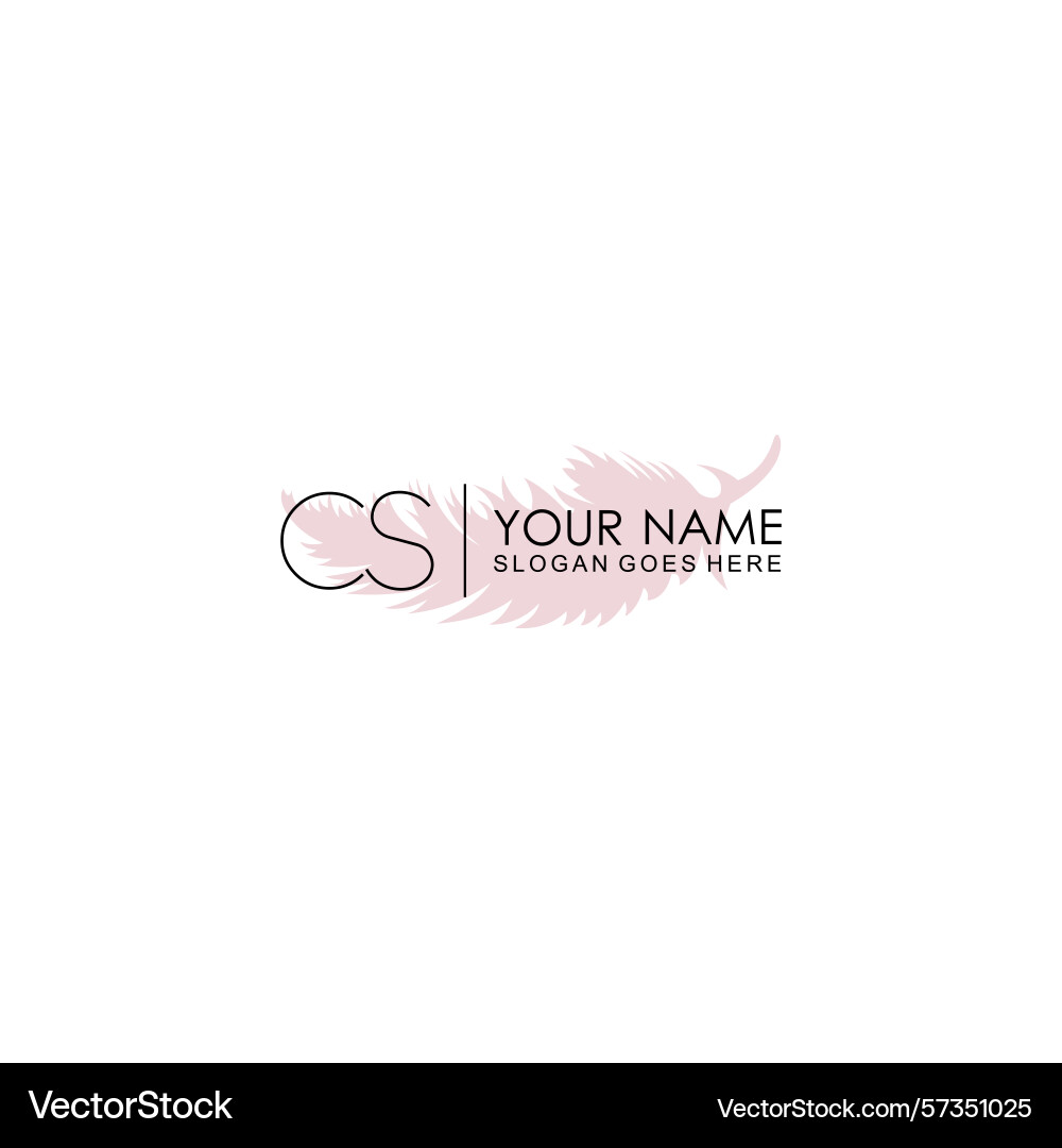 Cs modern initial logo designs for business Vector Image