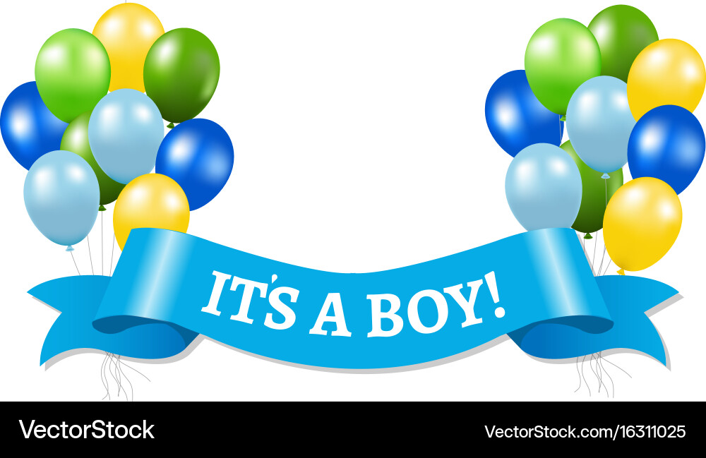 It's a Boy Celebration Royalty Free Vector Image