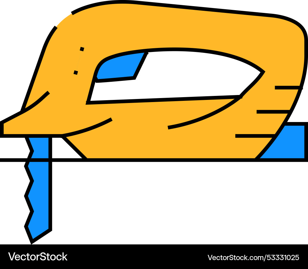 Jigsaw tool icon color Royalty Free Vector Image