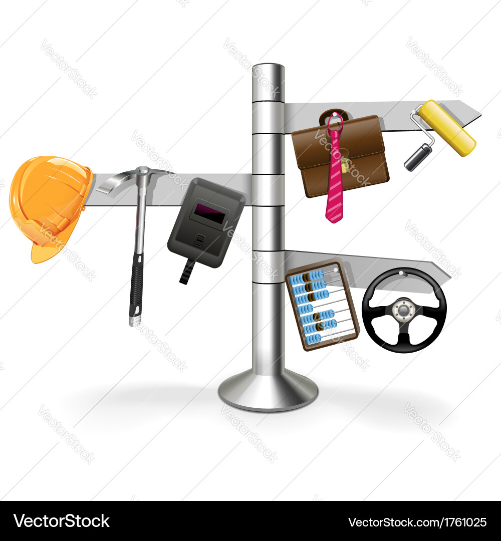 Job pointer Royalty Free Vector Image - VectorStock
