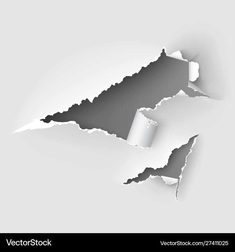 Torn ripped paper template sides Royalty Free Vector Image