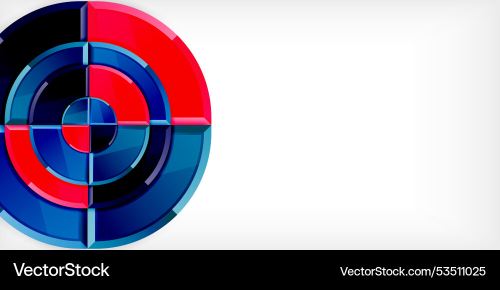 Triangle circles background Royalty Free Vector Image