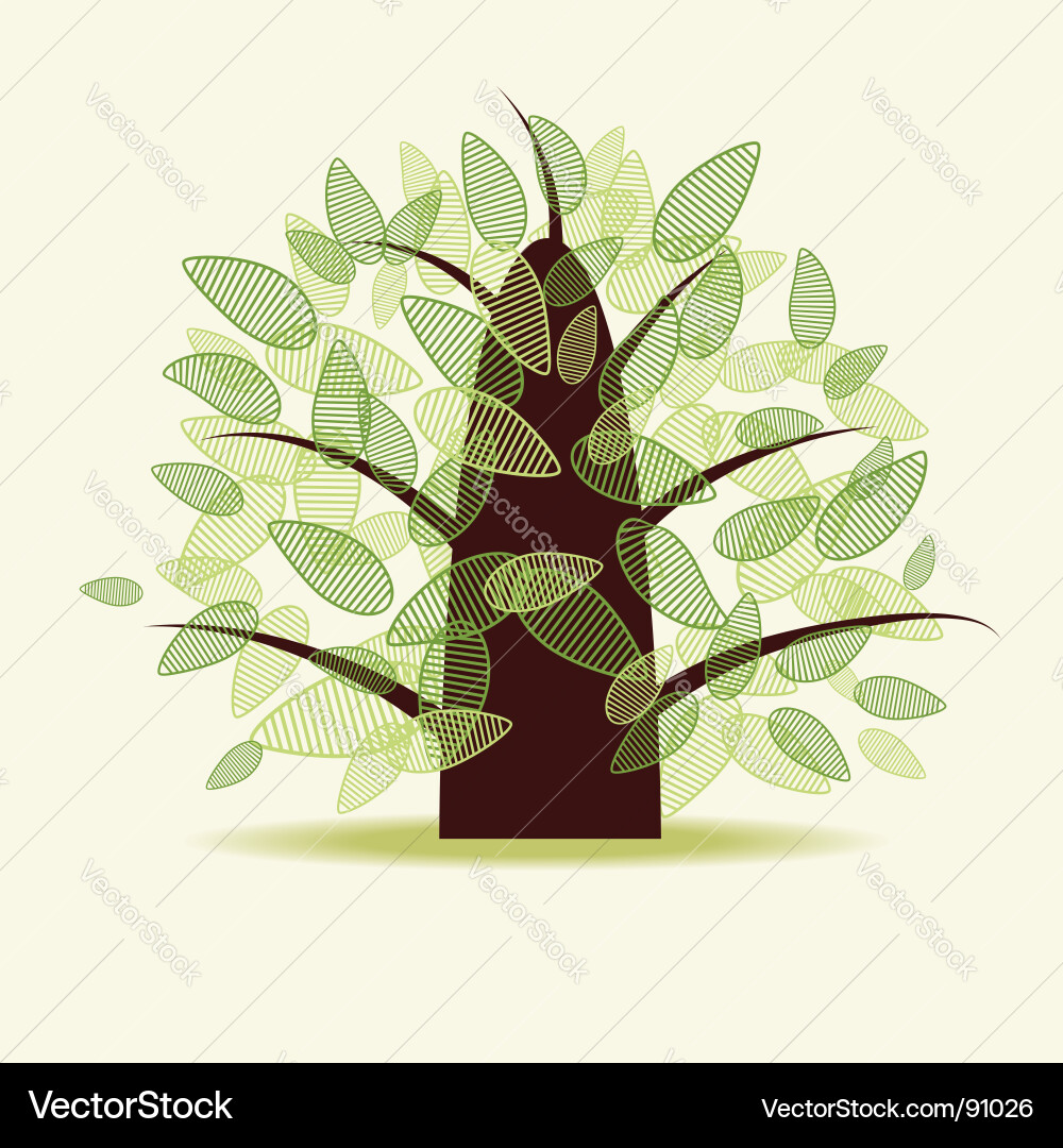 Baum Lizenzfreies Vektorbild - VectorStock