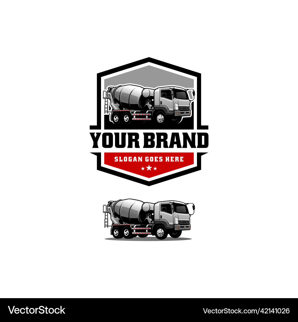 Concrete Mixer Truck Logo – Royalty-Free Vector | VectorStock