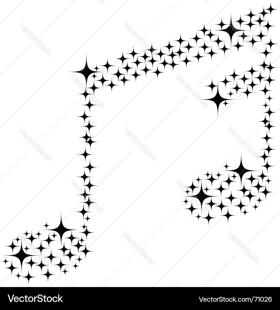 Stars note Royalty Free Vector Image - VectorStock
