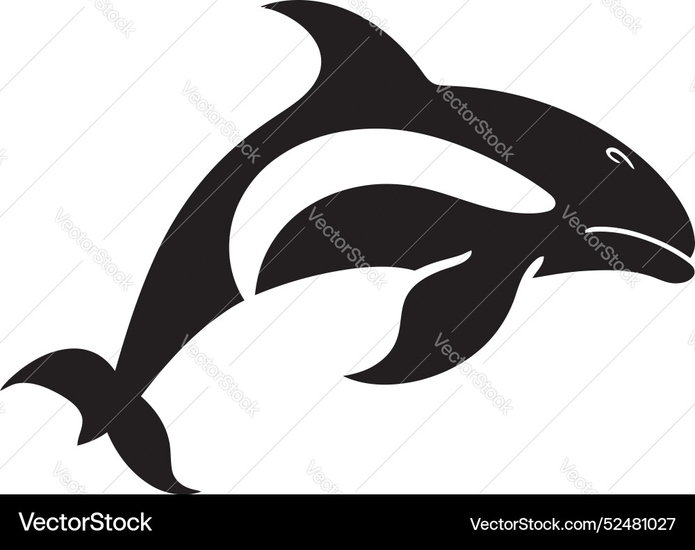 Adorable aquatic ambassador cute orca icon Vector Image
