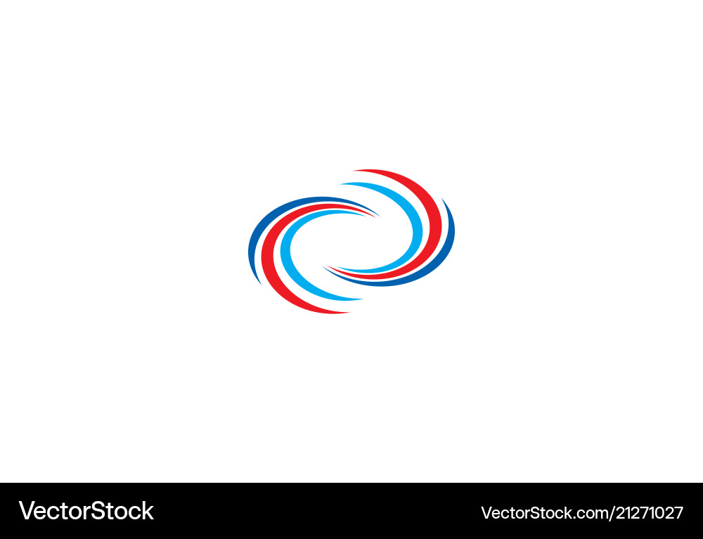 Circle infinity logo Royalty Free Vector Image