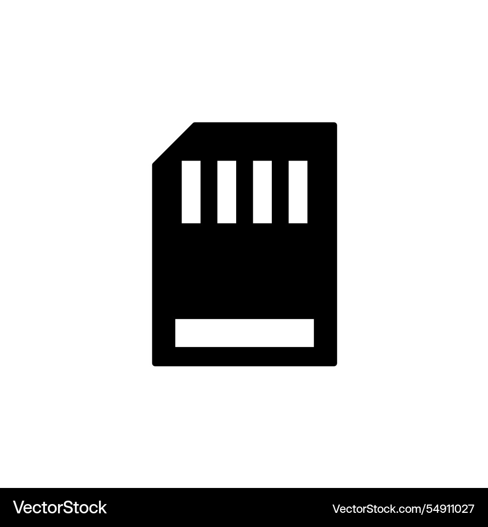 Micro SD Card Icon Royalty Free Vector Image - VectorStock