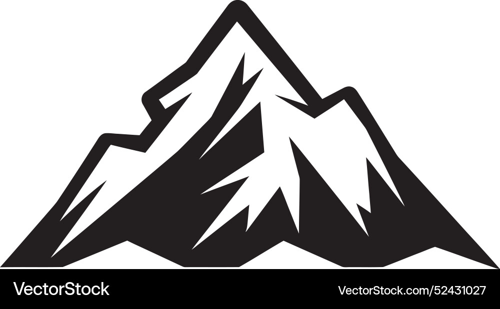 Obsidian landscapescapeblackened summit Royalty Free Vector