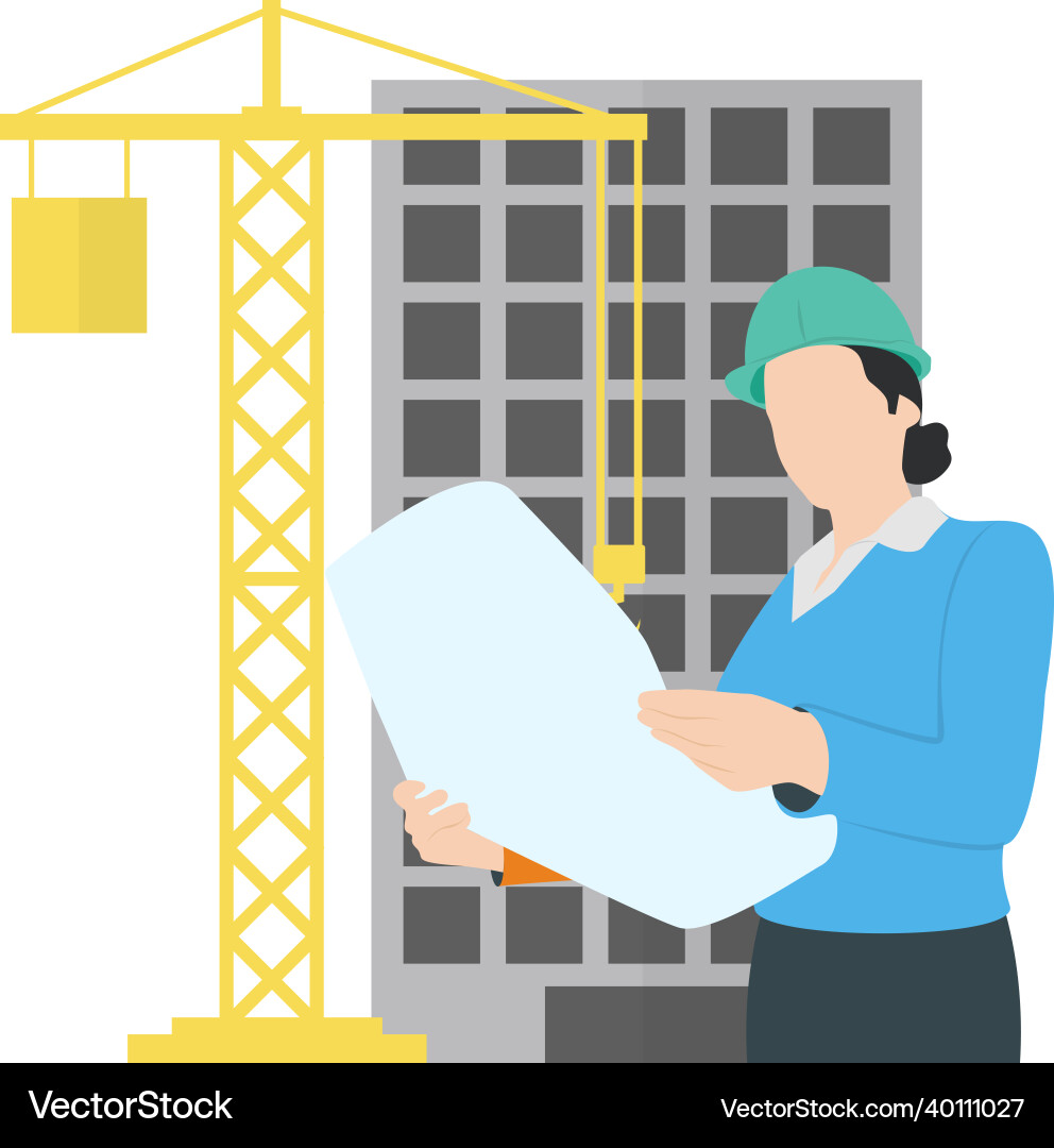 Site engineer (40111027) – Royalty-Free Vector | VectorStock
