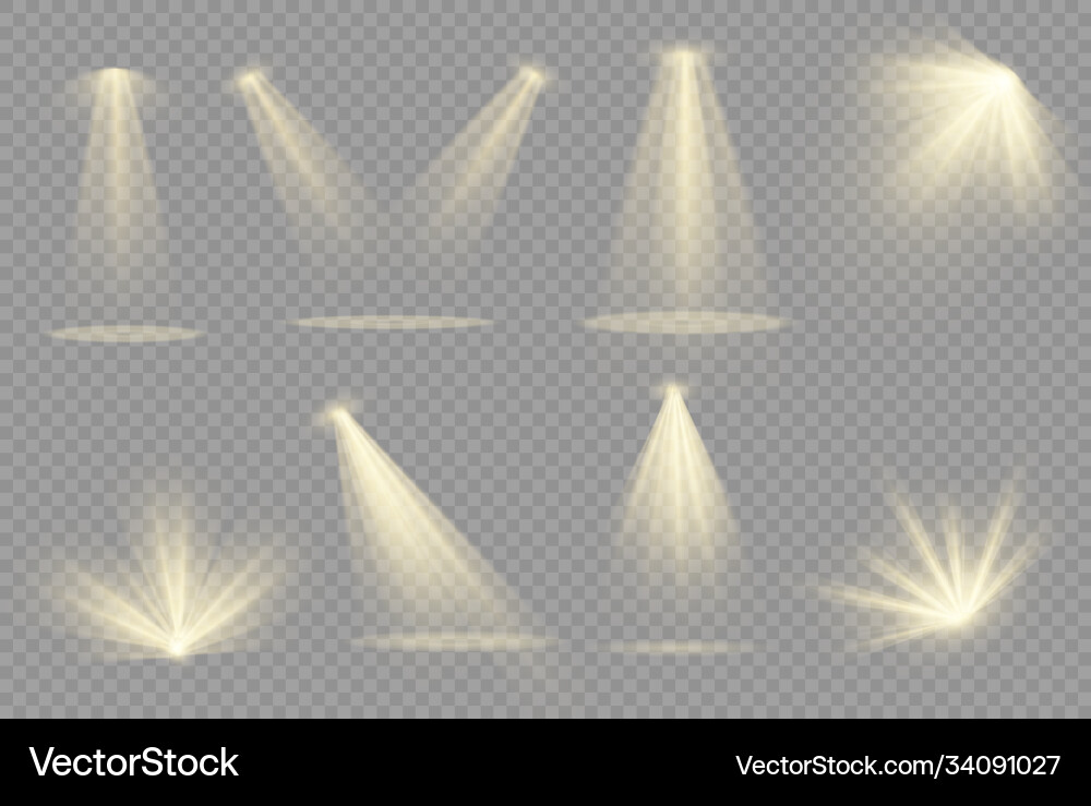 Spotlight light effect Royalty Free Vector Image