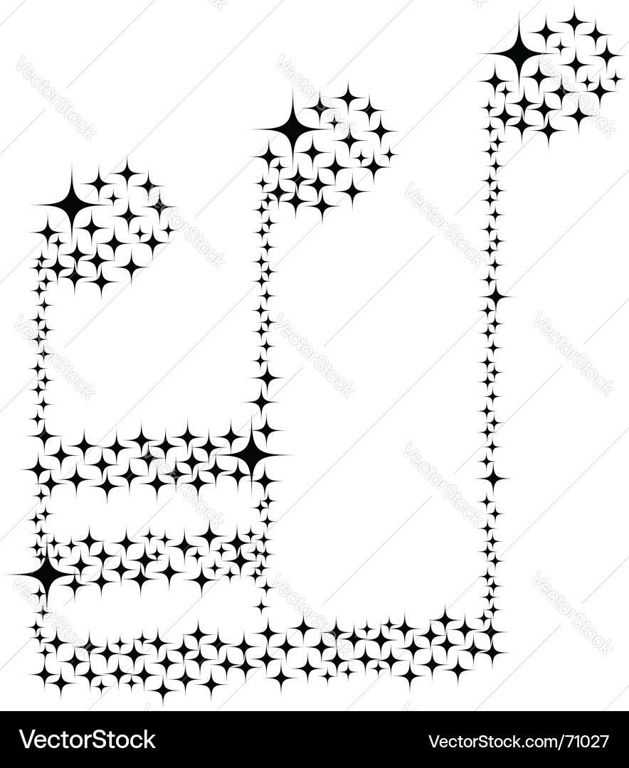 Stars note Royalty Free Vector Image - VectorStock