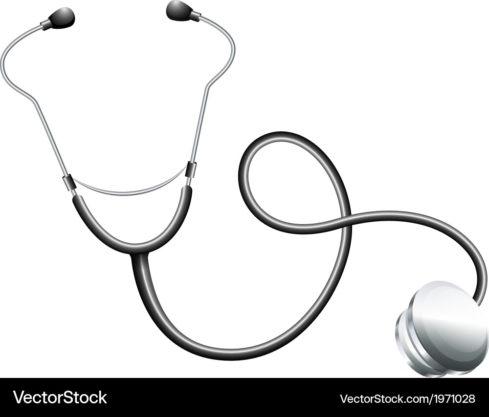A doctors stethoscope Royalty Free Vector Image